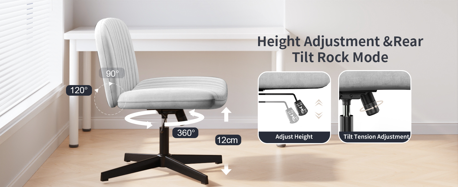 Office chair no wheels Bigzzia Armless office chair Cross legged desk ...