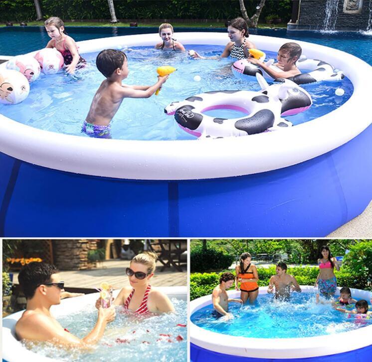 Inflatable swimming pool, Round self-supporting inflatable swimming ...