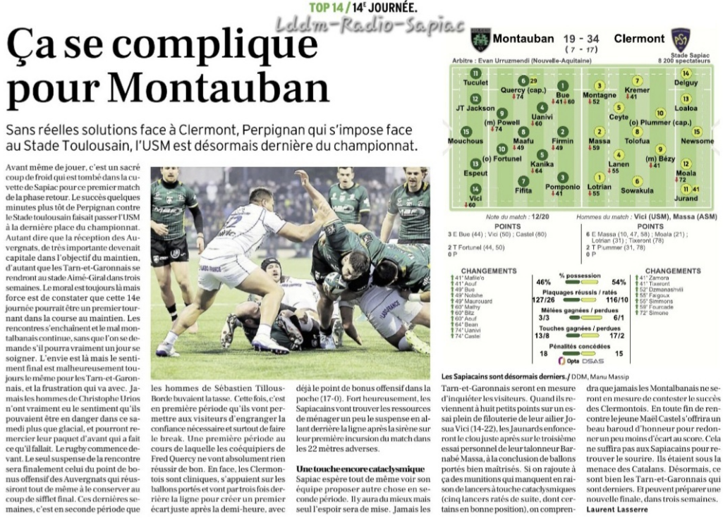 INFOS ce DIMANCHE 4 JANVIER 2026. (Matinée) > RADIO SAPIAC vous ...