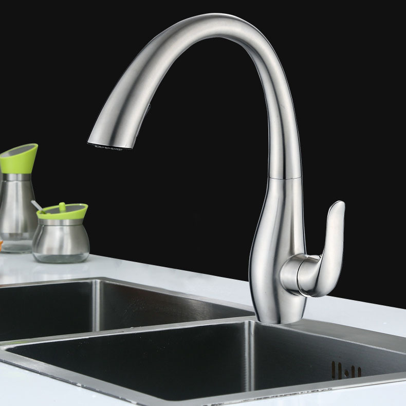 Robinet de cuisine professionnel avec bec rotatif à 360 degrés ...