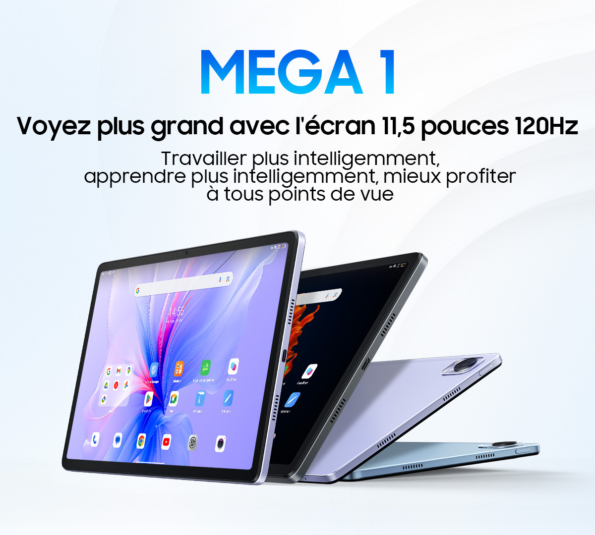 Blackview MEGA1 Tablette Tactile 11.5 120Hz Android 13 2.4G+5G Wifi, RAM 16 Go ROM 256 Go/SD 1 ...