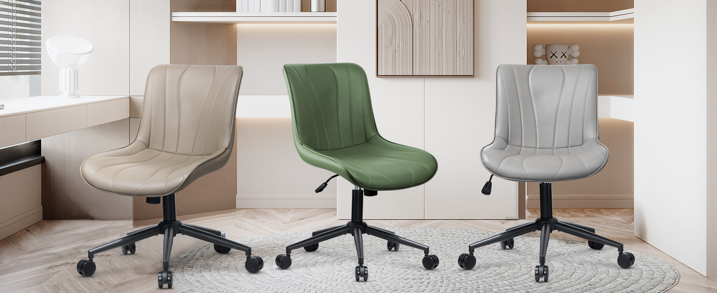 Swivel chair, bigzzia armless desk chair, shell chair, dressing table ...
