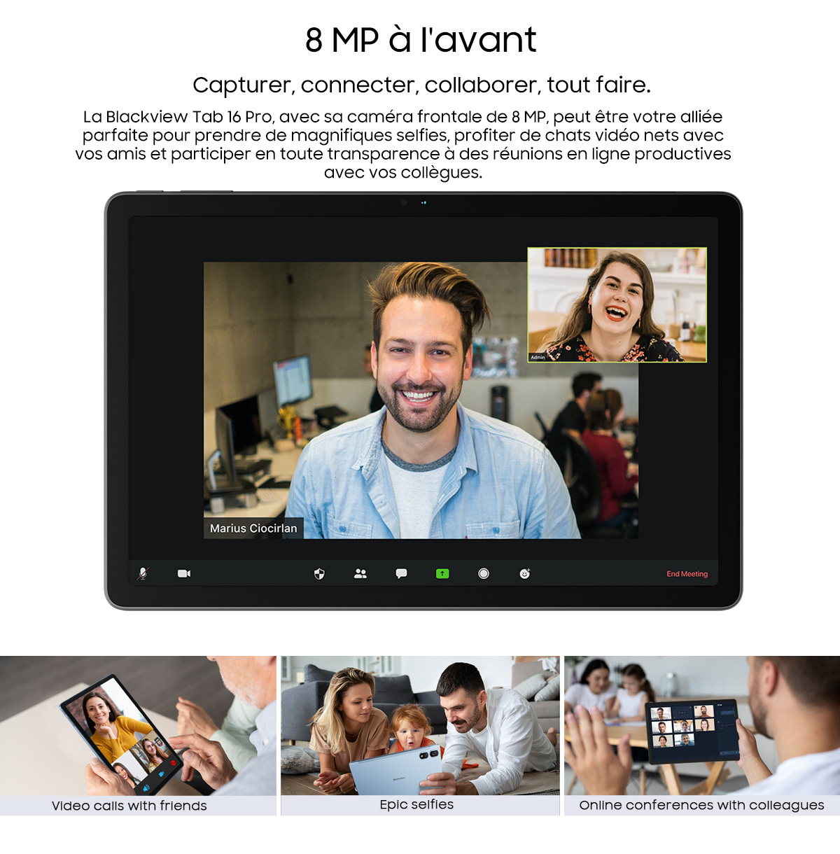 Blackview Tab 16 Pro Tablette Tactile 10.95 16Go+256Go-SD 1To 7700mAh ...