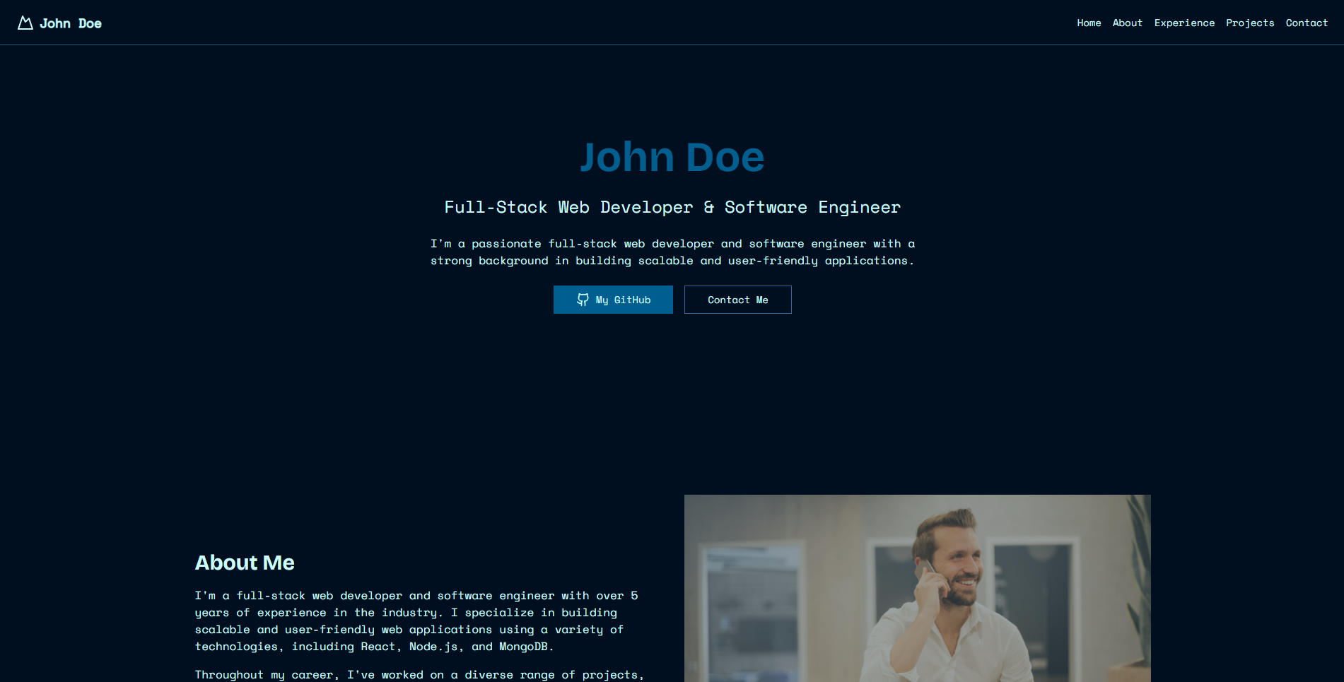 GitHub - Khalil-Bchir/nextjs-portfolio-template: A full-stack portfolio template using Next.js ...
