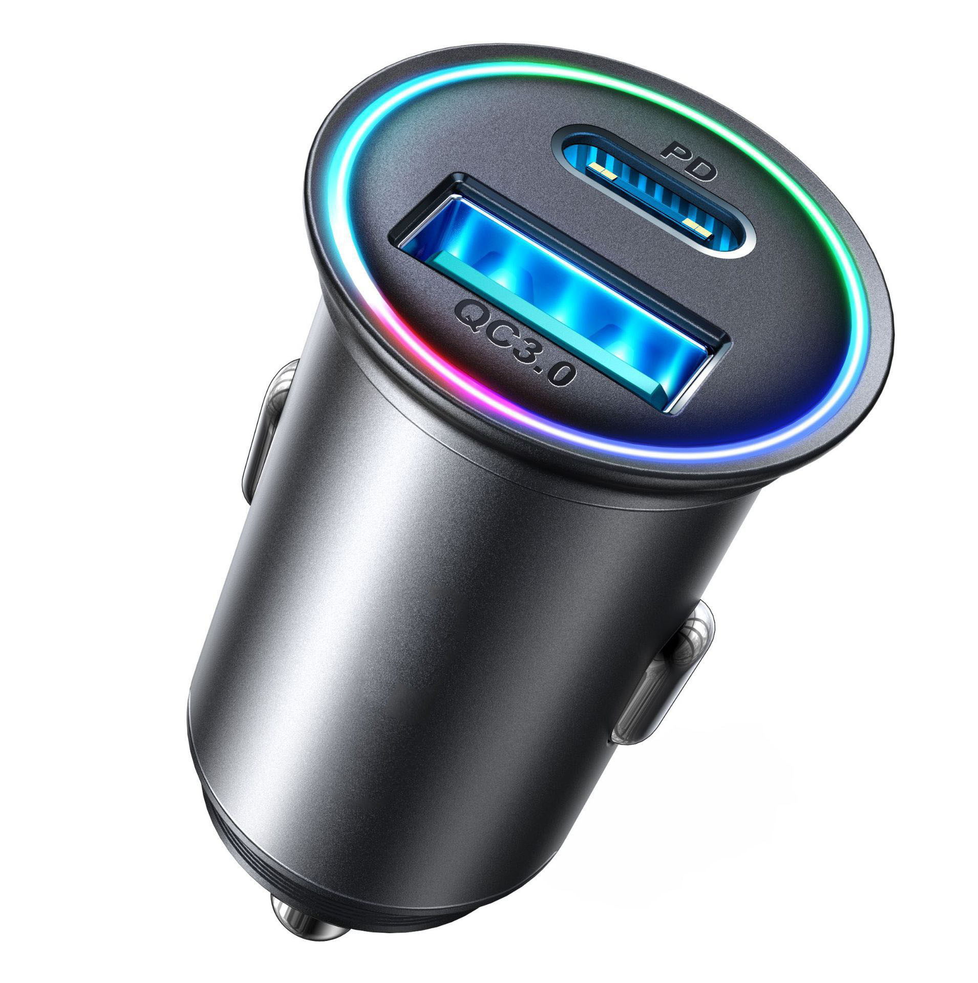 Cargador de coche USB-C de 60 W, cargador rápido USB-C, adaptador USB ...