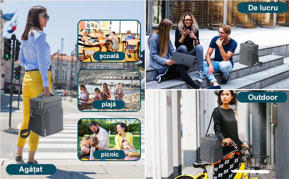 Geanta termica pentru masa, SDLOGAL termoizolanta Cooler Bag ...