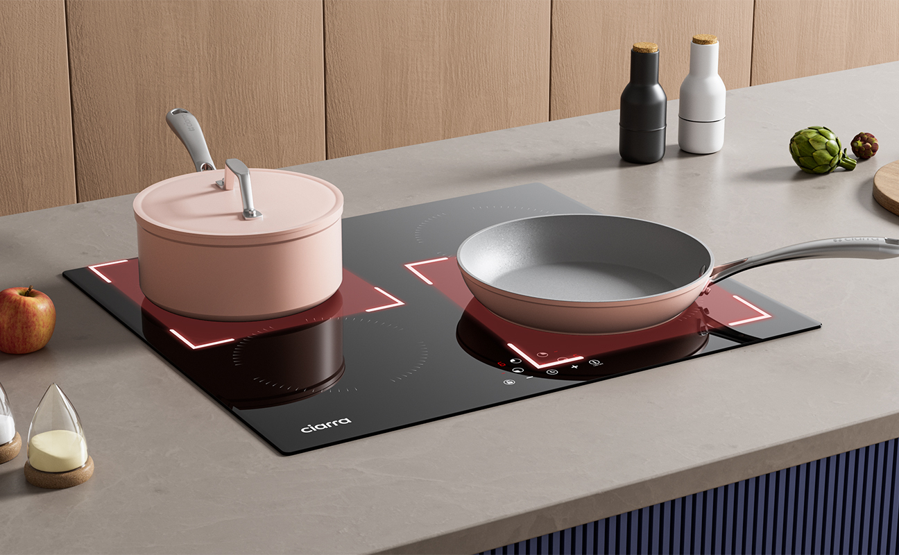 Plaque induction Ciarra plaque à induction encastrée - 4 foyers - 6000w ...