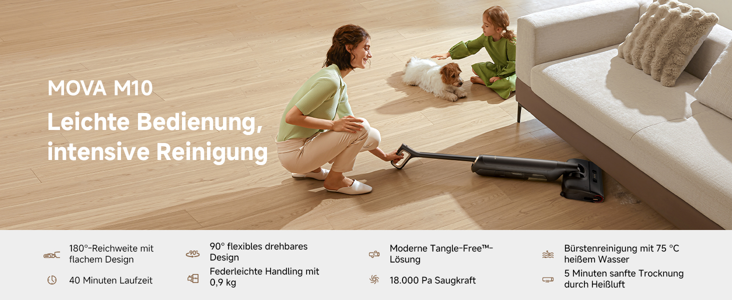 Dreame Mova M10 Nass- und Trockensauger Selbstreinigungsfunktion, Dank ...