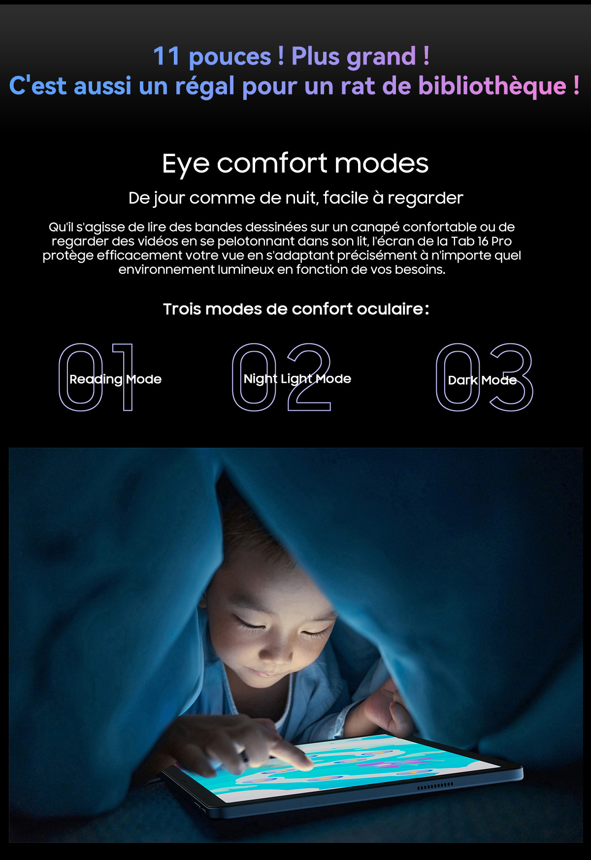 Blackview Tab 16 Pro Tablette Tactile 10.95 16Go+256Go-SD 1To 7700mAh ...