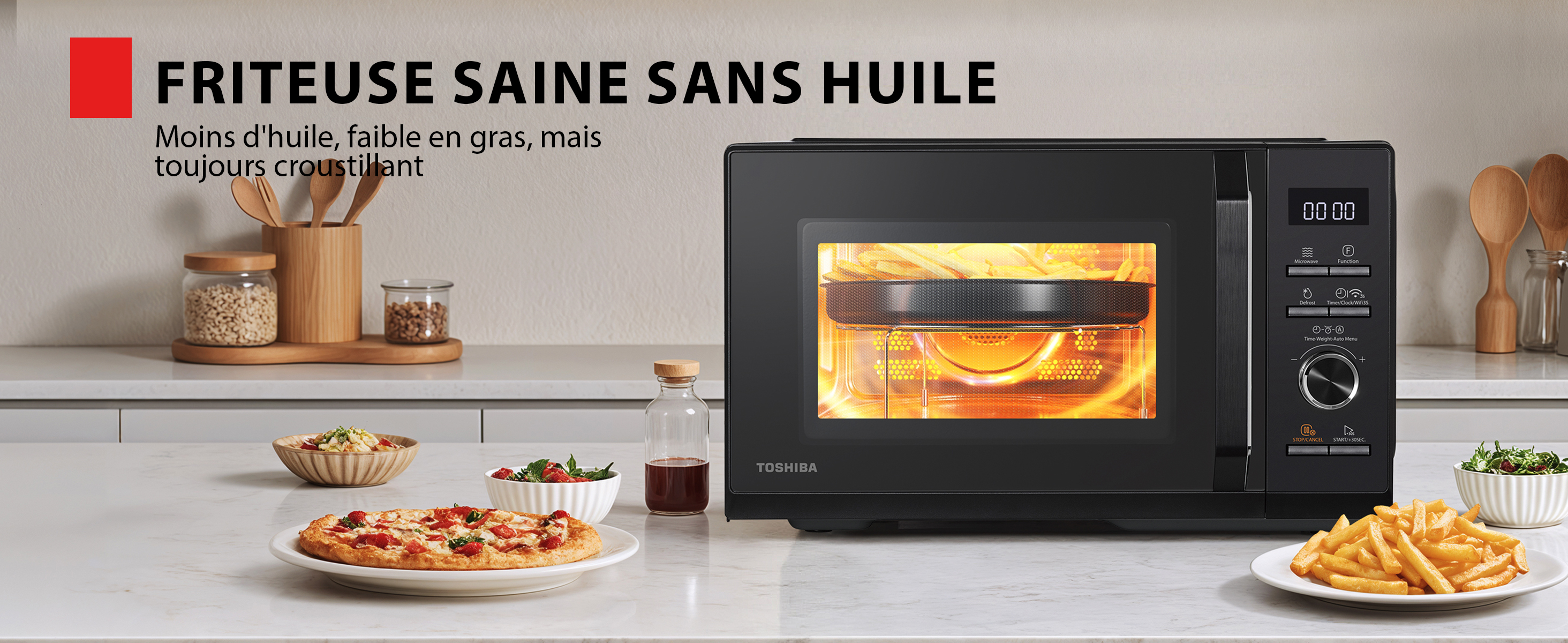 Micro-ondes + Gril Toshiba Micro-ondes grill combiné pose libre MW3 ...