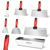 "SHALL 7-Pcs Drywall Knife Kit, Stainless Steel Putty Knife Set, Taping ...