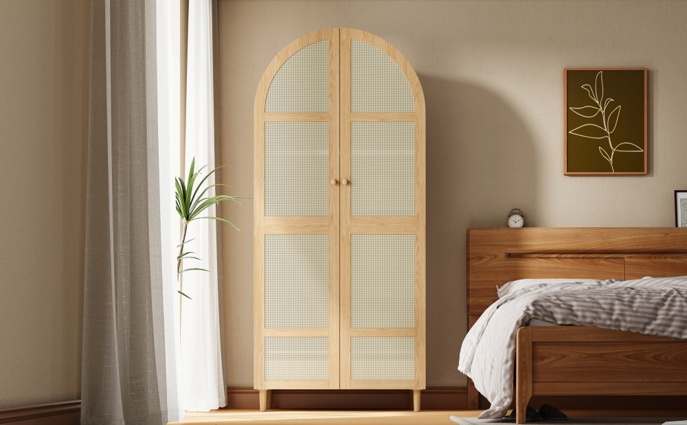 Armoire avec Portes Courbées, Style Classique, Grand Espace de ...