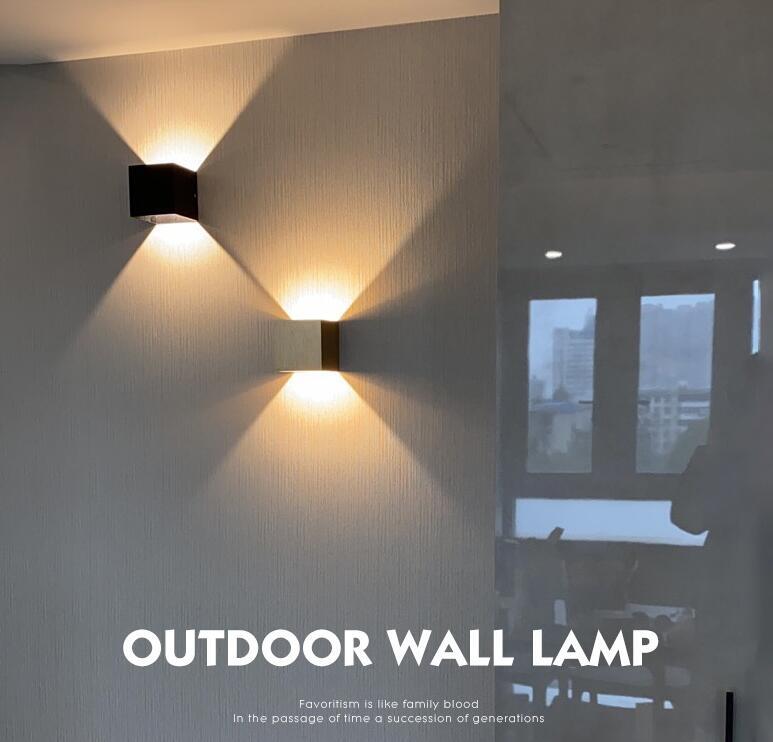 LED Wall Light, 6W Indoor/Outdoor Wall Light, Waterproof IP65 ...