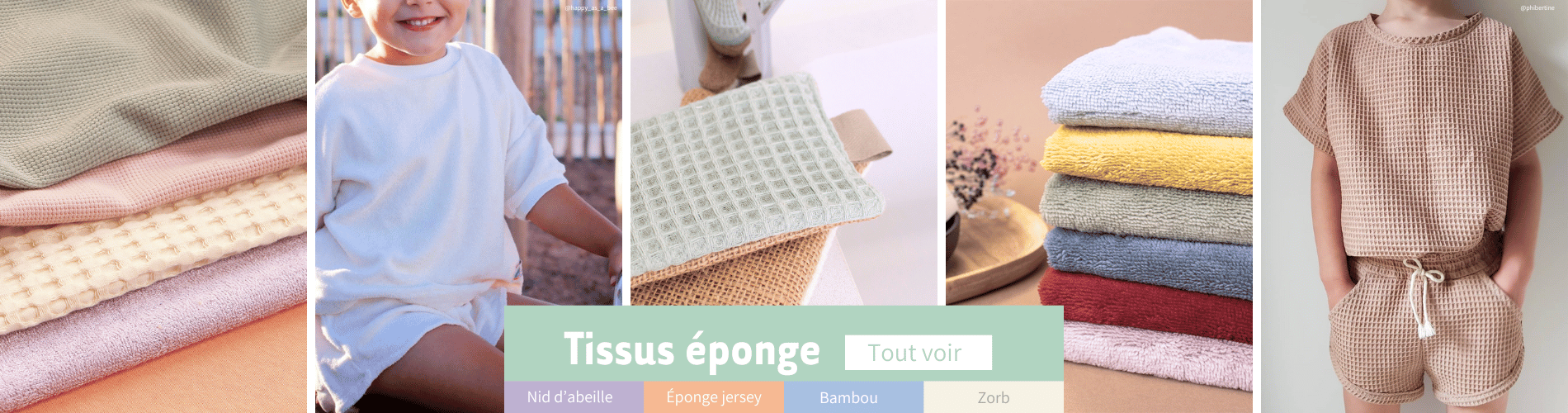 Tissus et coupon de tissus : mercerie, bouton à coudre, accessoires ...