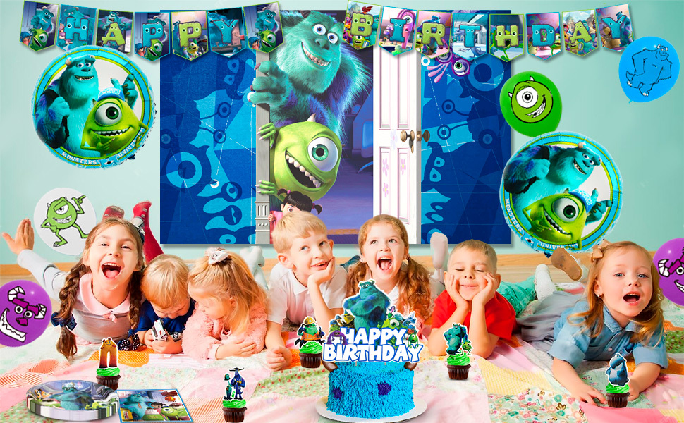 Monsters Inc 1st Birthday Party Supplies