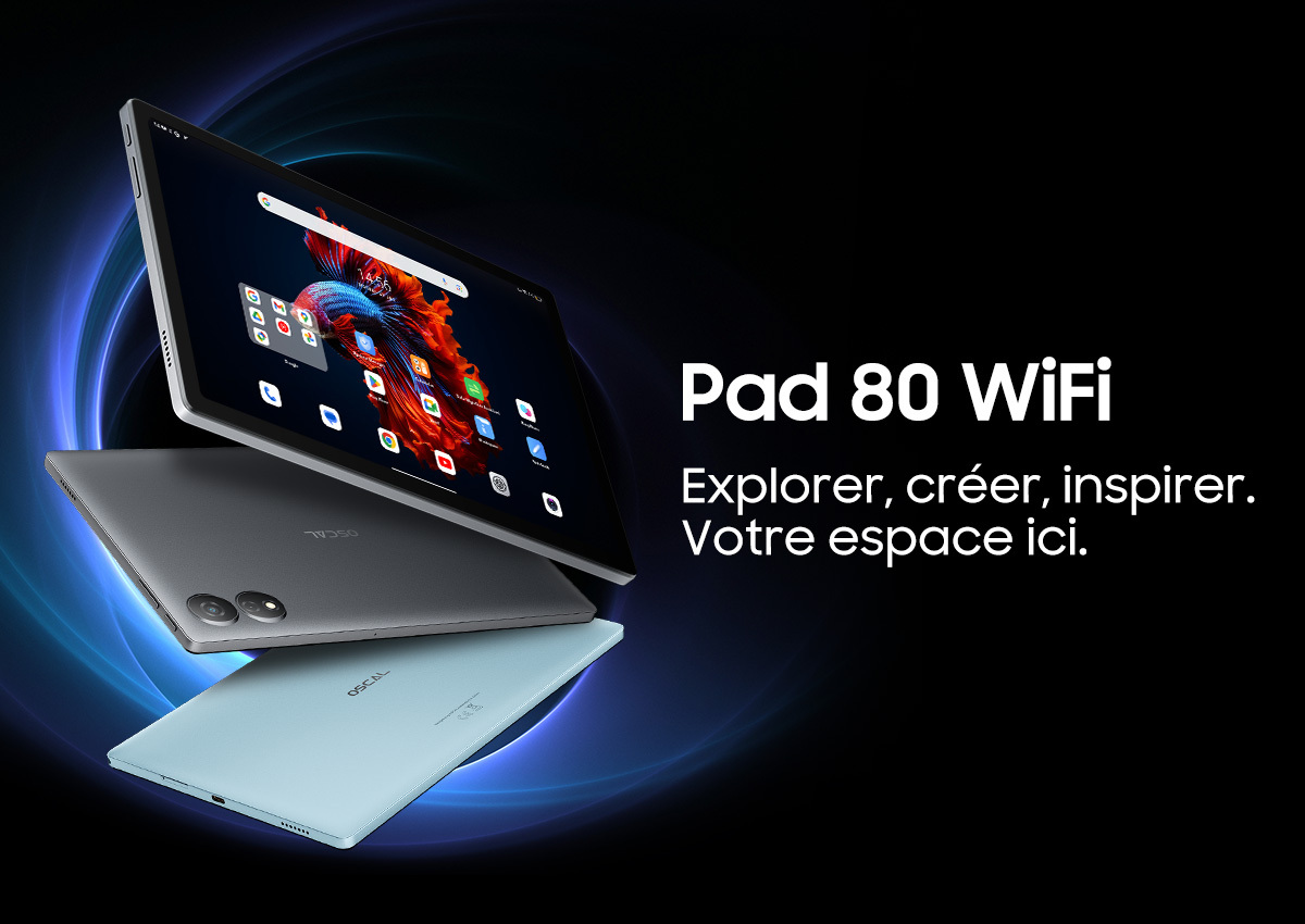 Oscal Pad 80 WiFi Tablette Tactile 10.51 FHD 1200x1920 Android 14 2.4G+5G WiFi 6, RAM 18 Go ROM ...