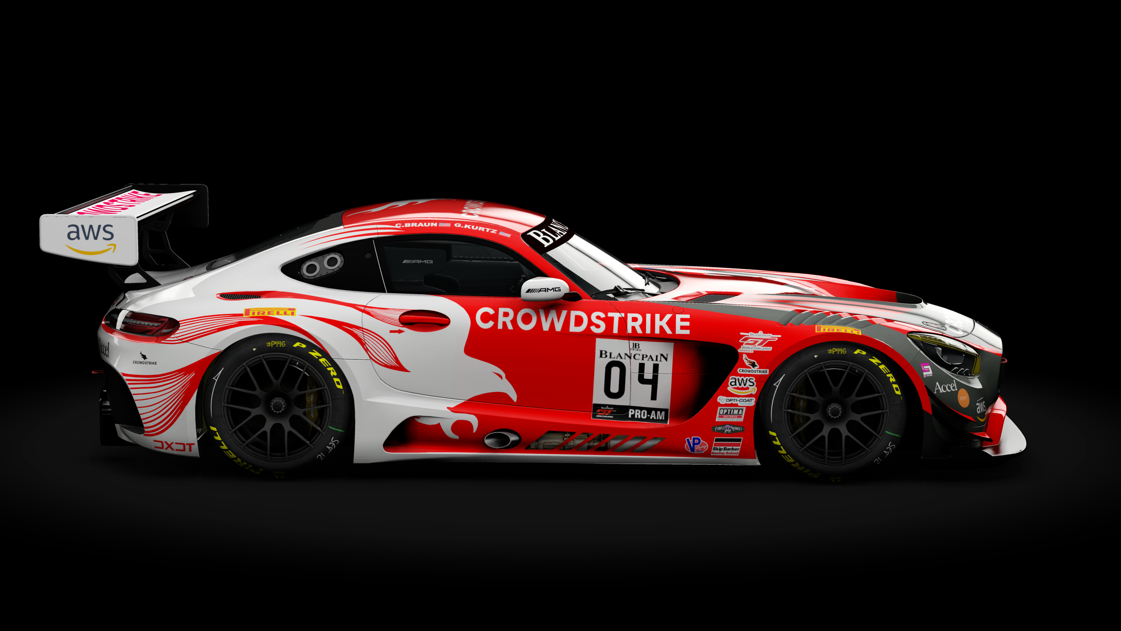 CrowdStrike / DXDT Racing AMG GT3 2019 | OverTake.gg