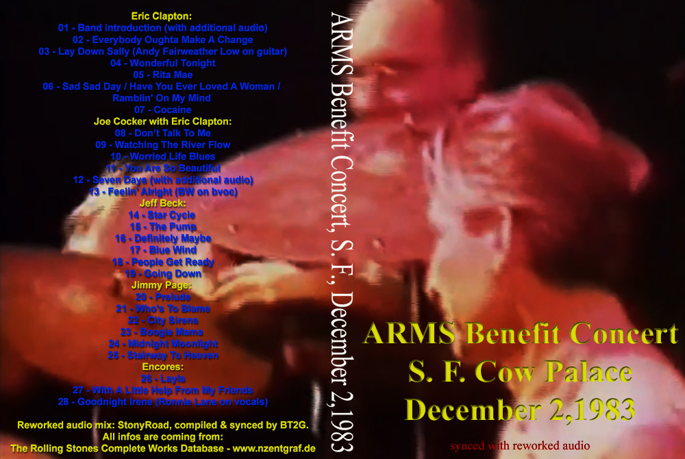 Post: CW & BW coming together for benefit-concerts Vol 06b – 19831202 ...
