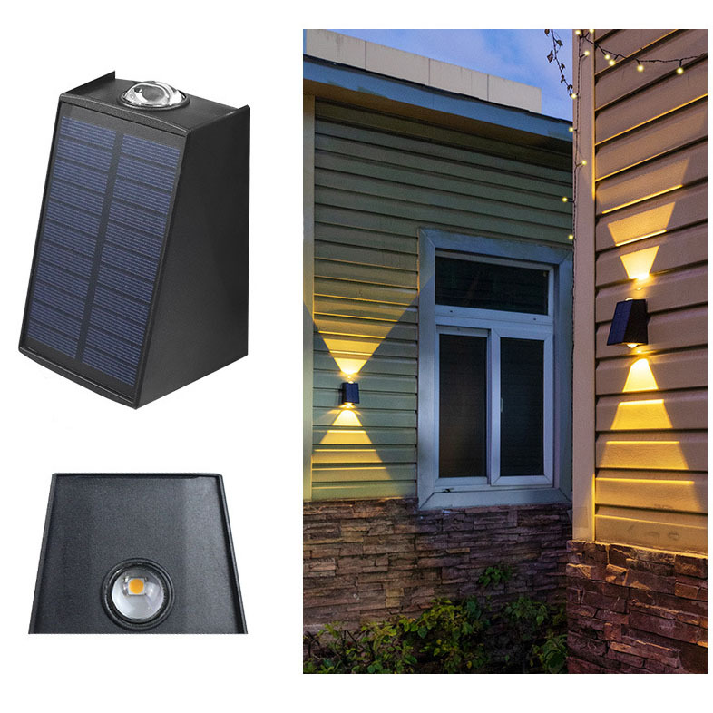 Solar Wall Light Outdoor Up and Down, Solar Pathway Light, Outdoor ...