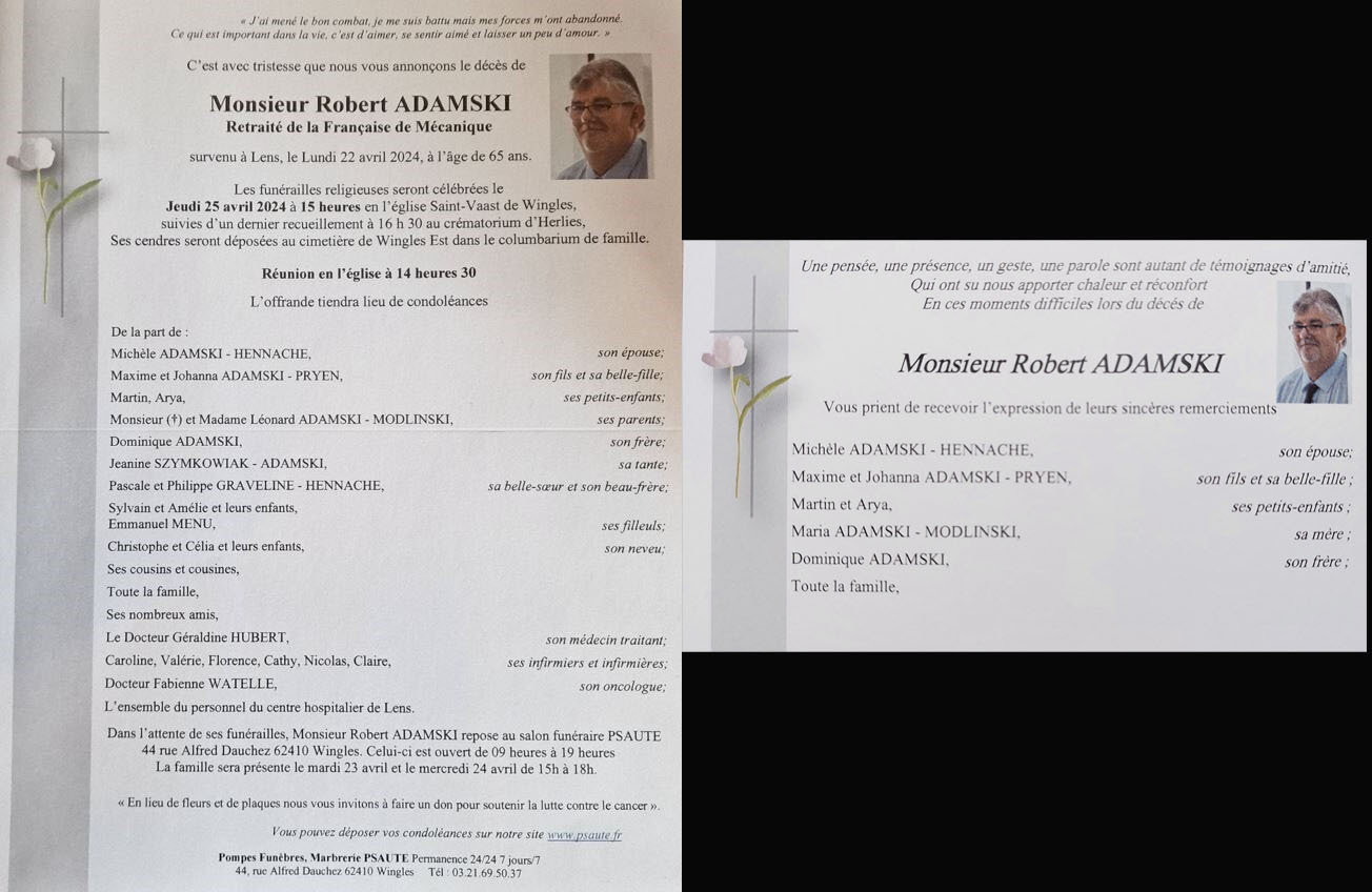 Amicale des Anciens de la FM-décès